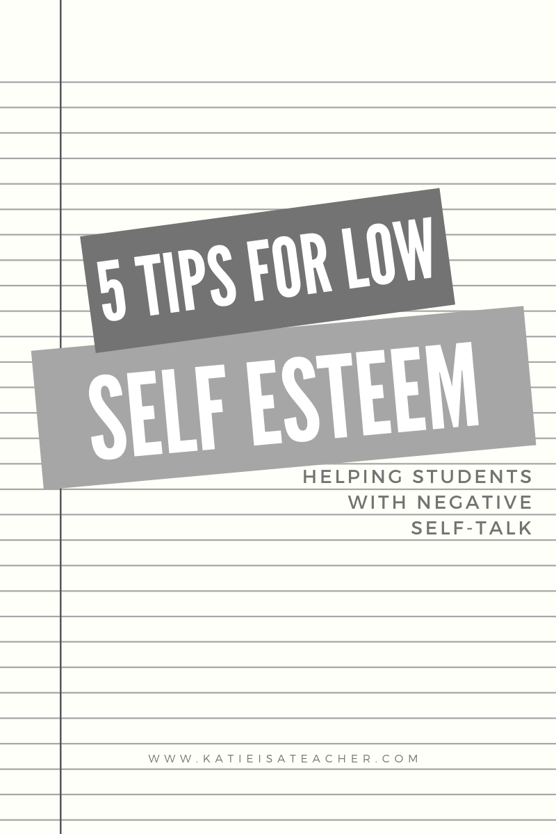 Tips for Supporting Students with Low Self-Esteem