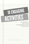 10 Engaging Activities for Teachers to Promote Bullying Awareness in ...