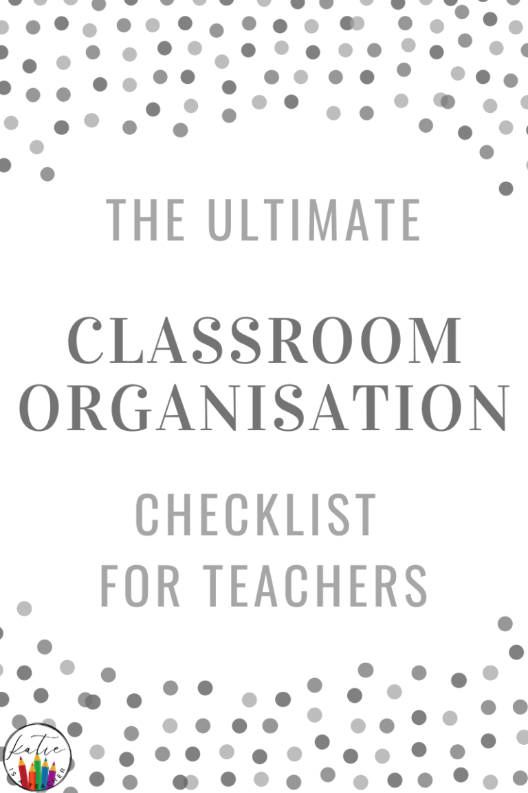 The Ultimate Classroom Organisation Checklist